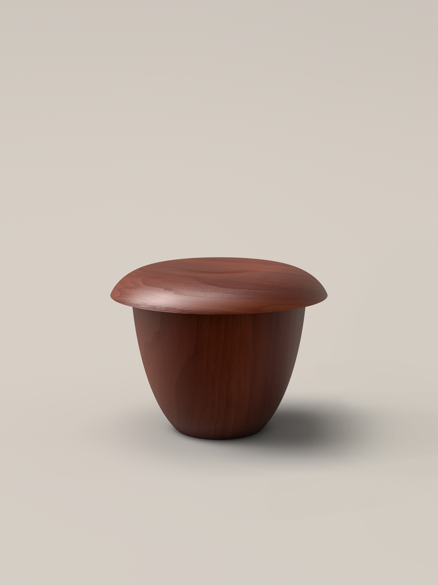 Mahogany Stool - Aldo Bakker